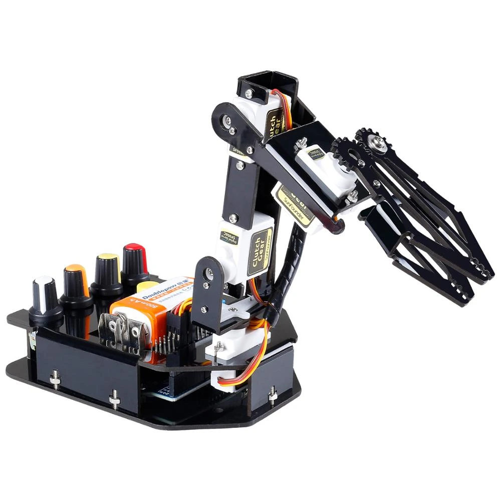 SunFounder Electronic Diy Robotic Arm Kit 4 Axis Servo Control Rollarm ...