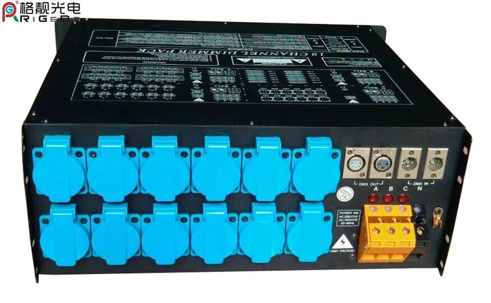 NEW 12Channel*2KW DMX Dimmer Digital Silicon case DMX dimming ...