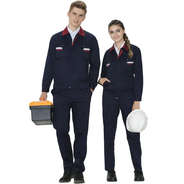 Men Women Work Clothing Sets Jacket & Pants Wear resistant Working ...