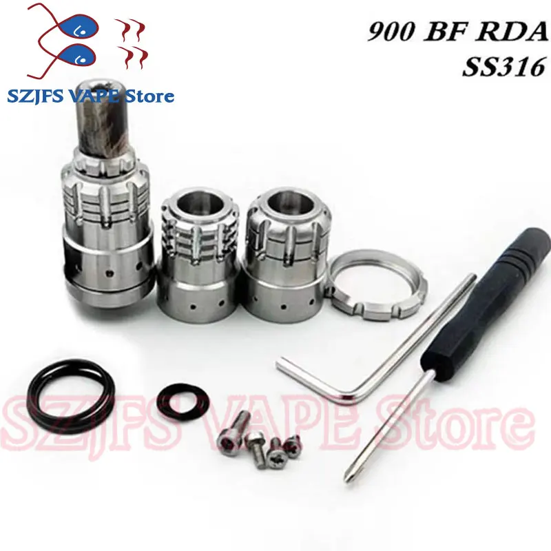 E Cigarette 900 bf rda MTL 316 ss 18mm diameter low-loader rebuildable ...