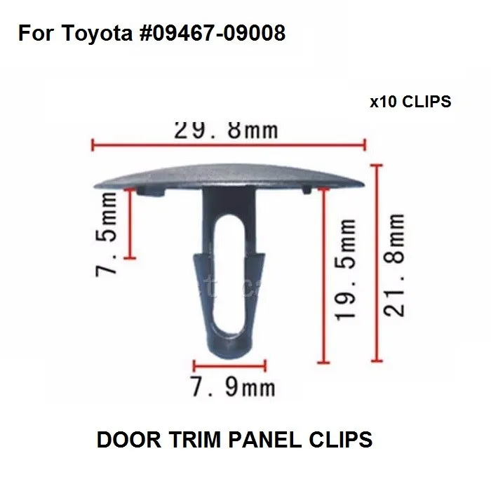 Novo!!! x10pcs OEM Nylon Clipes Fastener Rivet Capa de Isolamento ...