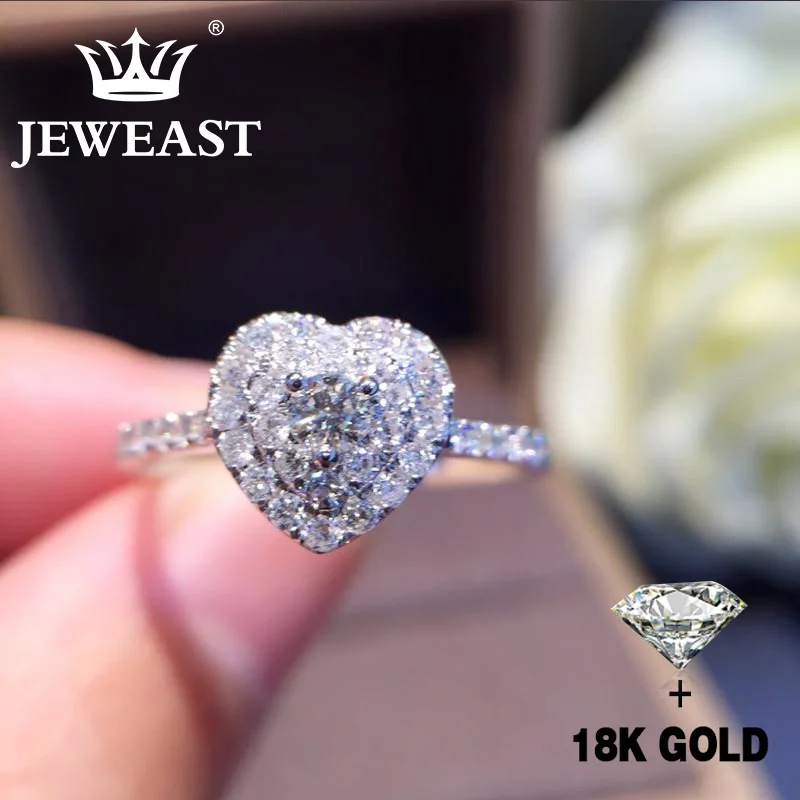 18K Gold Pure Gold Ring AU 750 Gold Solid Gold Rings Good Beautiful ...