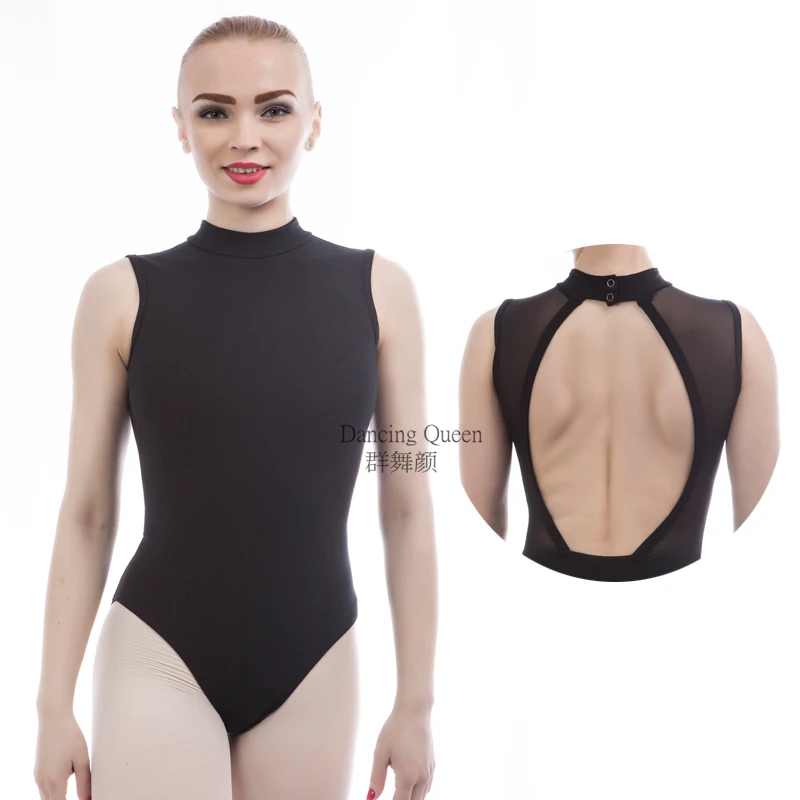 New Designed Black Spandex Bodice Leotards For Woman Ballet Dancewear