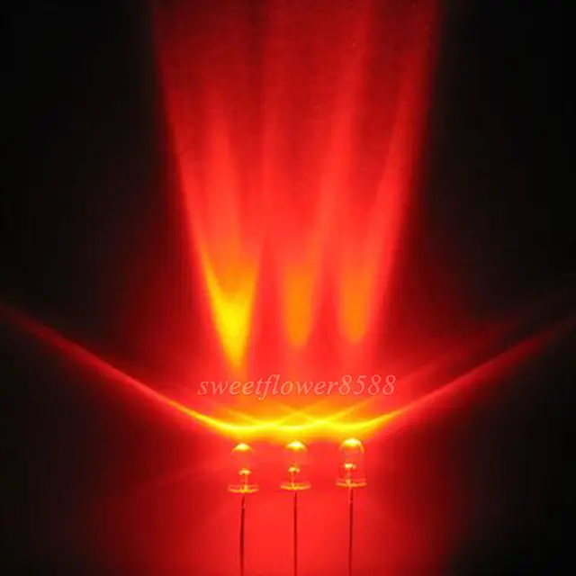 1000pcs 3mm 5000mcd LED Lamp Ultra Bright Red LED Light-in Light Beads ...