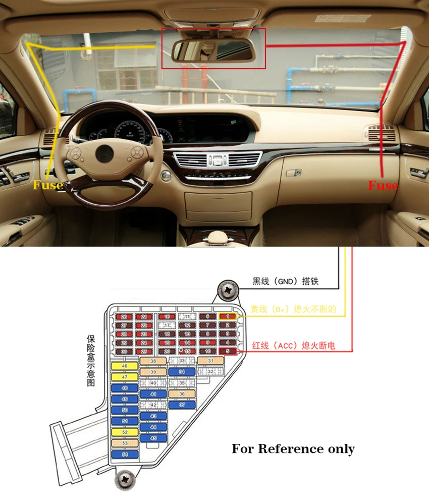 YESSUM WiFi Автомобильный видеорегистратор для Volkswagen VW Touareg 7p ...