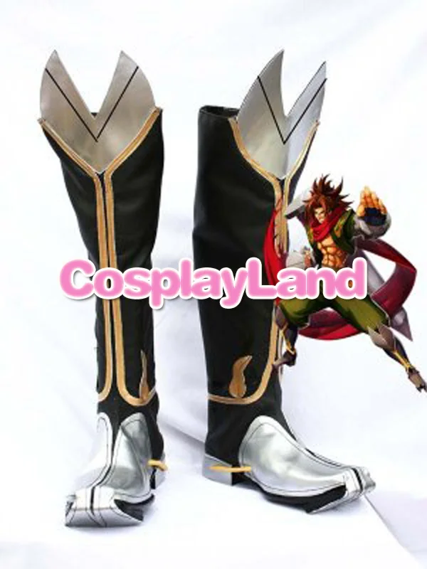 Blazblue bang shishigami cosplay sapatos botas anime festa cosplay ...