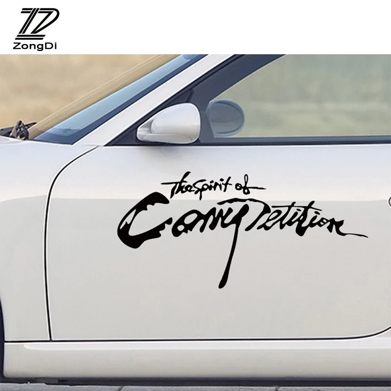 ZD Car Styling Sticker The Spirition of Competition For Citroen C4 C5 ...