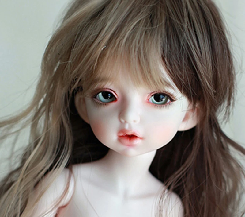 Boneca bjd/sd fofa e adorável, boneca de resina bjd, com presente de ...