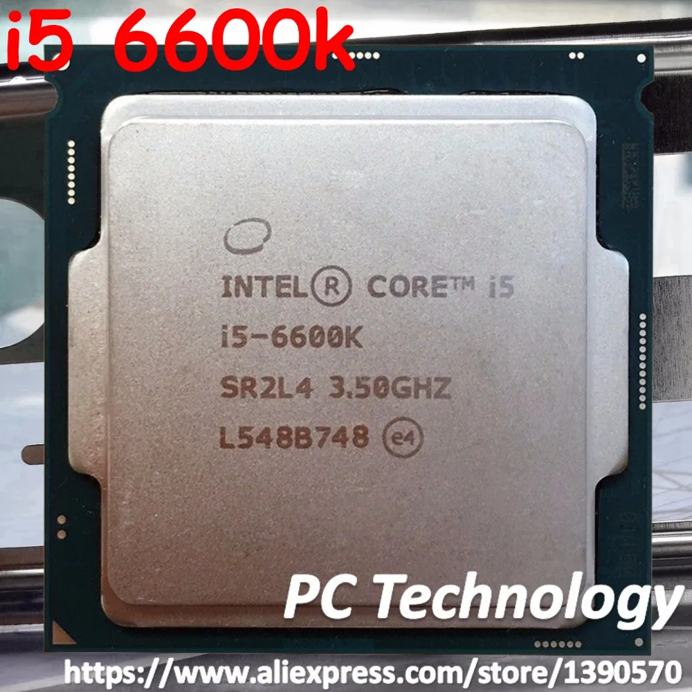 Intel core quad-core cpu i5 6600k 3.5ghz 6mb lga1151 91w 14nm processador