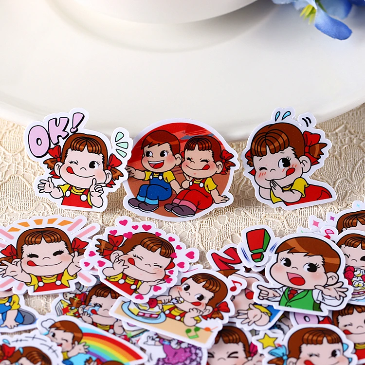40pcs Creative Kawaii Self-made Candy Girl Stickers/ Beautiful Stickers ...
