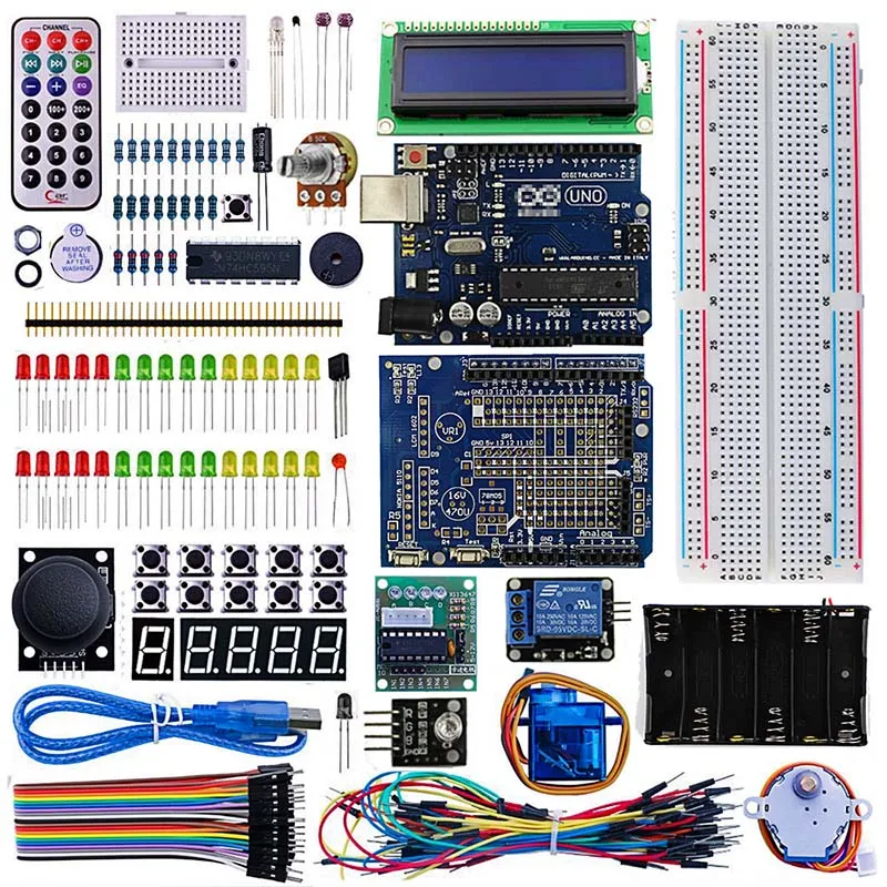 Elecrow Intermediate Development Kit For Arduino Uno R3 Prototype ...