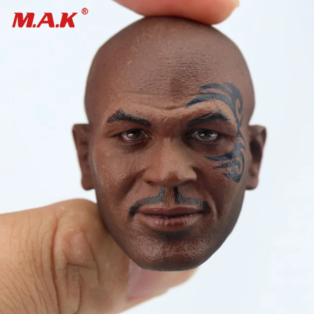 Cabeza esculpida masculina a escala 1/6, campeón de lucha Mike Tyson ...