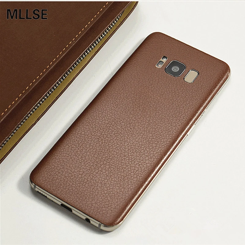 Luxury DIY Leather Skin Sticker Wrap Skin Back Paste Film For SAMSUNG ...