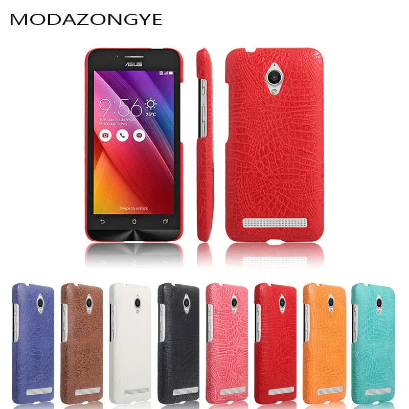 Asus Zenfone Go ZC500TG étui 5.0 pouces en cuir Crocodile coque peau ...