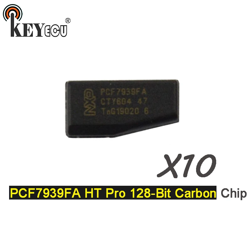 Keyecu 10x Pcf7939fa 128-bit Carbon Chip Transponder Remote Key Chip ...