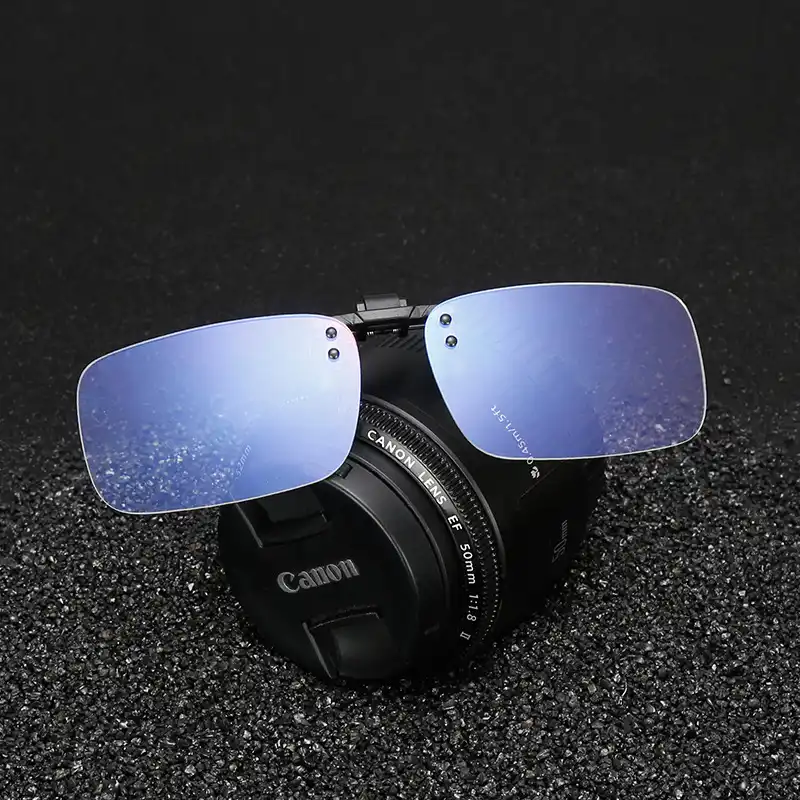 Blue Light Blocking Clip on Computer Glasses Anti Blue Rays Gaming Eyes ...