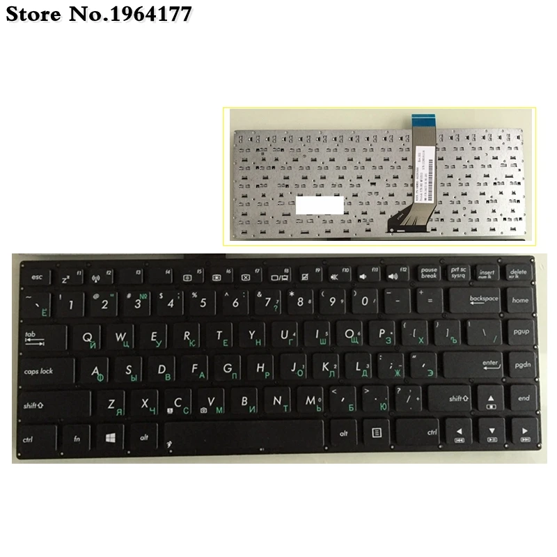 Teclado negro para ordenador portátil, accesorio para ASUS S451, s451Lb ...