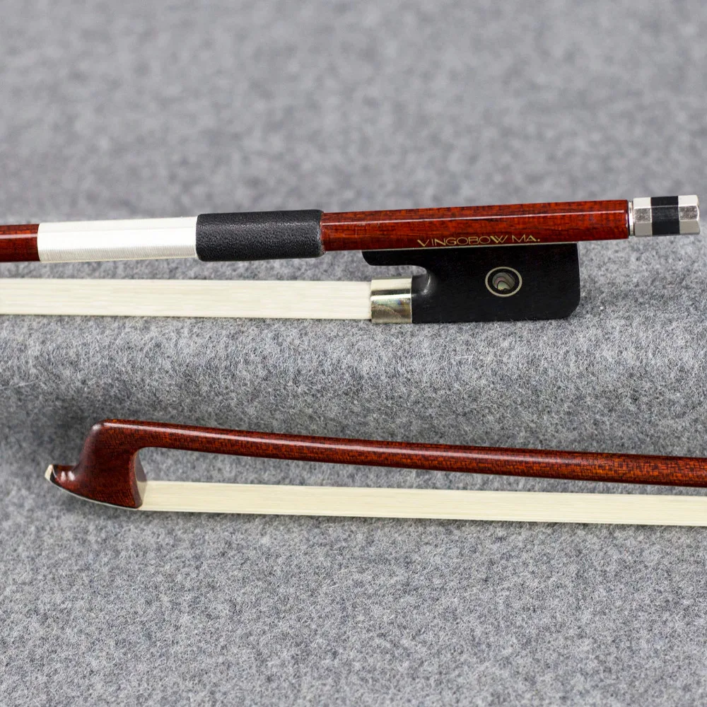 120M VIOLA BOW Hybrid Carbon Fiber Pernambuco Skin Stick Ebony Frog ...