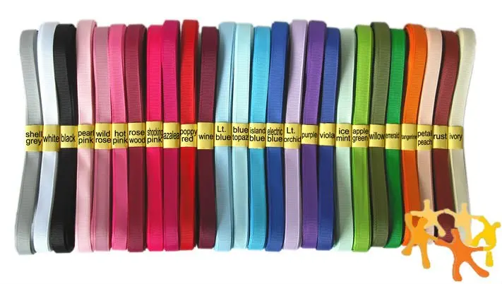 10mm Grosgrain Ribbon 130yards Largest Collection 1cm ribbons Free ...