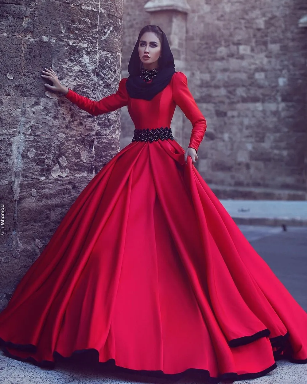 Red Islamic Wedding Dresses