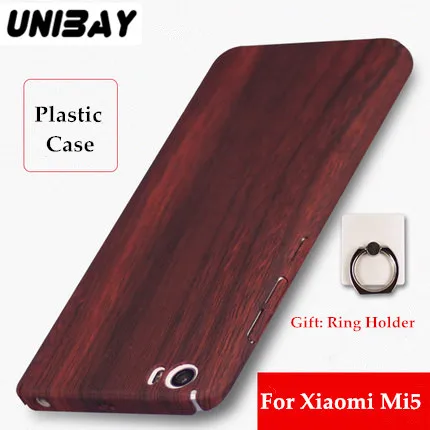 Xiaomi mi5 plastic case 5.15 "grão de madeira de cor matte capa case ...