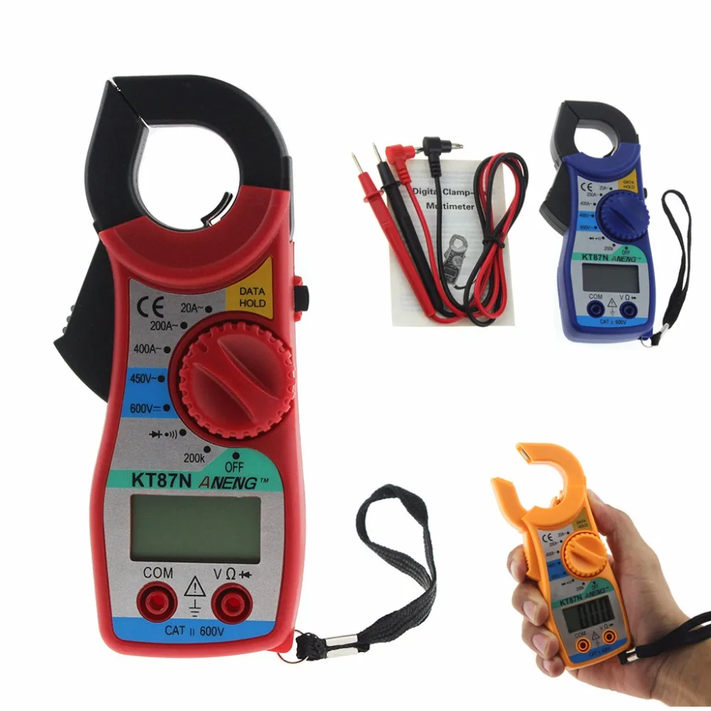 ANENG KT87 Digital Multimeter Clamp Meter Current Clamp Pincers AC/DC ...