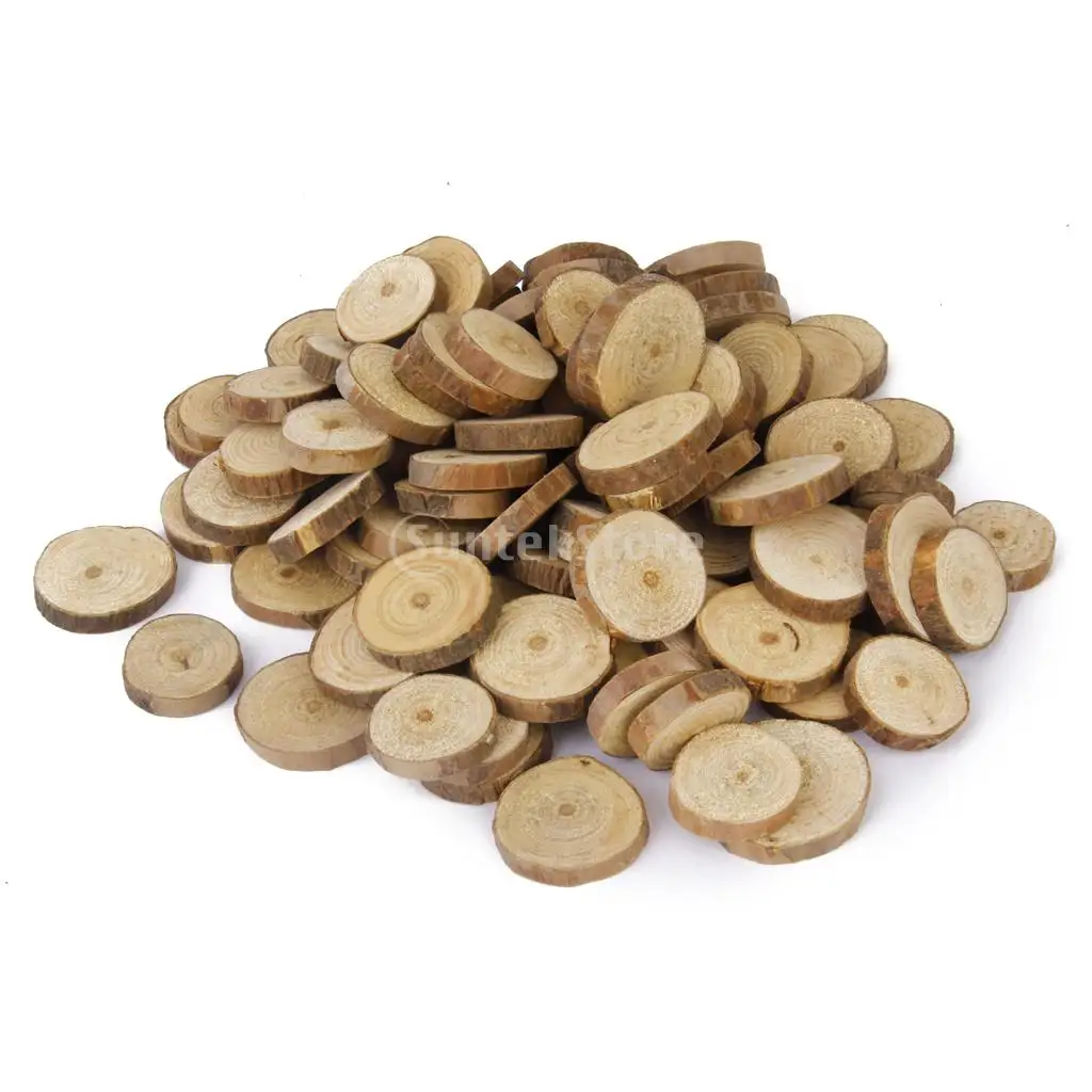 Phenovo Pine Wood Slices For DIY Crafts Wedding Decor 100pcs in Party phenovo-pine-wood-slices-for-diy-crafts-wedding-decor-100pcs-in-party