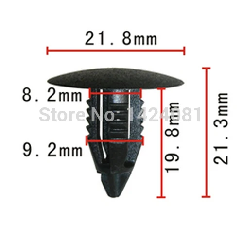 500x Nylon OEM for Ford Push Type Retainer Retaining Clip Rivet ...