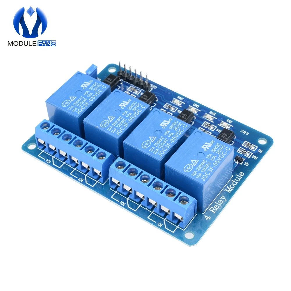 5V 4 Channel Relay Module 4-channel Relay Control Board For Arduino ...