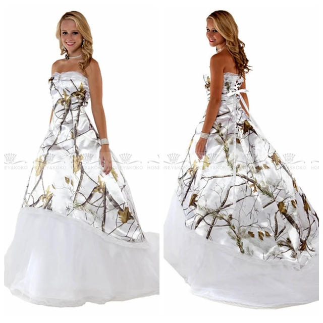 Realtree Snow Camo Wedding Dress
