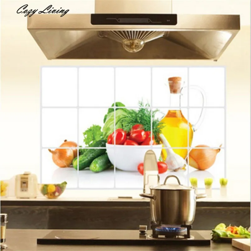 Wall Sticker Kitchen Restaurant 1 PC High Temperature Aoil Anti Oil ...