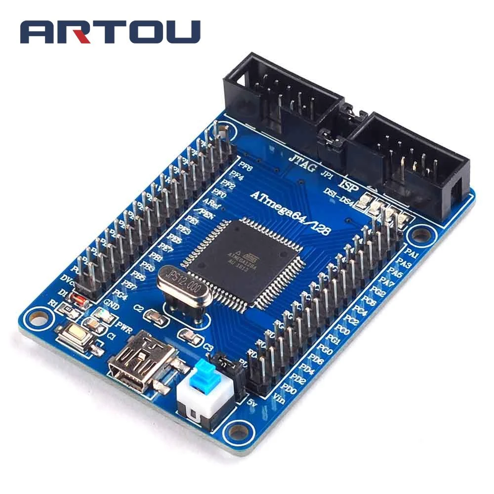 ATmega128 Development Board AVR Development Board Learning Board Minimum System Core Board ...