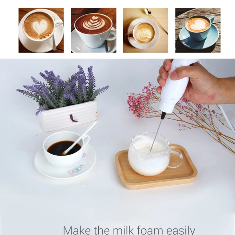 Handheld Electric Mini Milk Frother Portable Eggbeater Blender Food ...