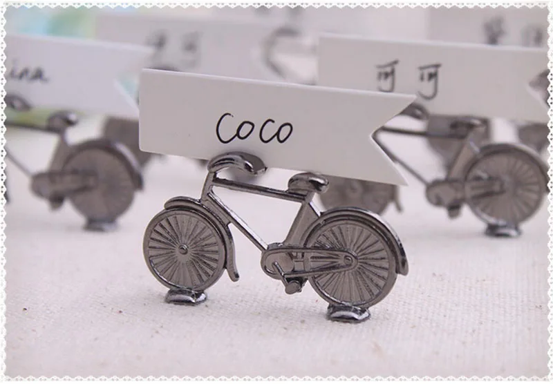 20pcs Vintage Bicycle Name Number Table Place Card Holder For Wedding ...