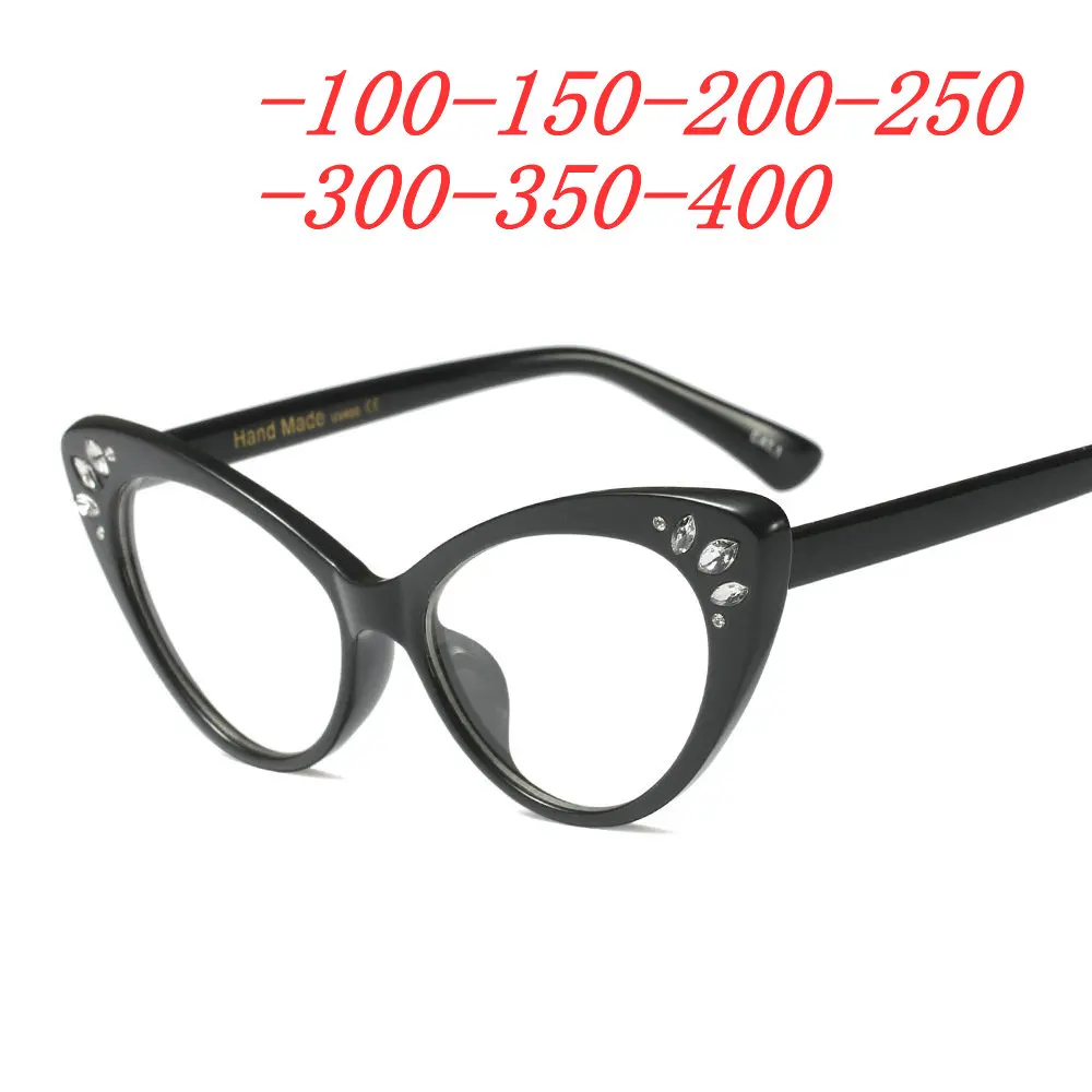Myopia Sunglasses Photochromic Finished Women Myopia Eyeglasses Frame With Color Lens Sun