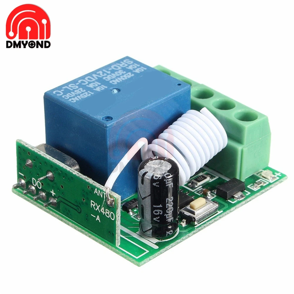 433MHz 315MHz Wireless Relay Switch Module DC 12V 1 Channel 1CH RF ... 433MHz 315MHz Wireless Relay Switch Module DC 12V 1 Channel 1CH RF ...