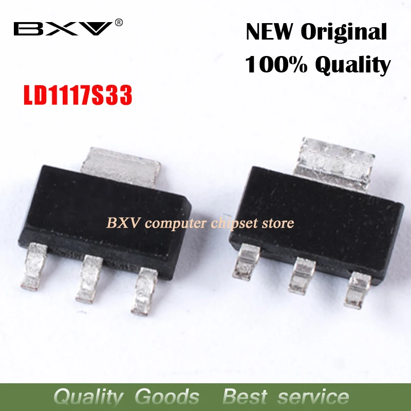 10 шт. LD1117S33CTR СОТ-223 LD1117S33 SOT223 LD33 IC REG LDO 3,3 V ...