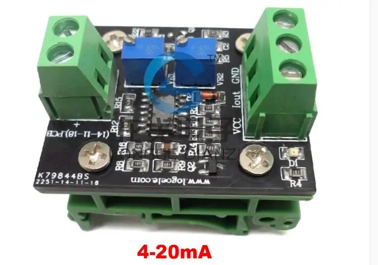 Voltage to Current Transmitter Signal Module 0 5V to 4 20MA Linear ...