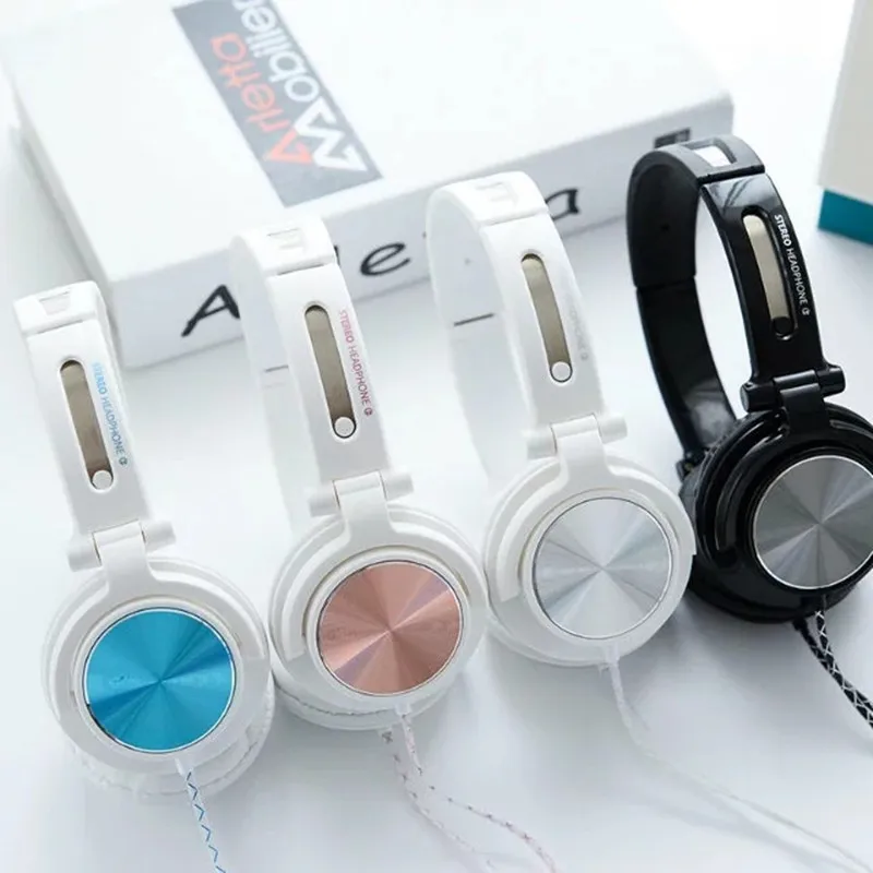 Sibyl Wired Headphones Heavy Bass Stereo Sound Adjustable Beam Noise ...