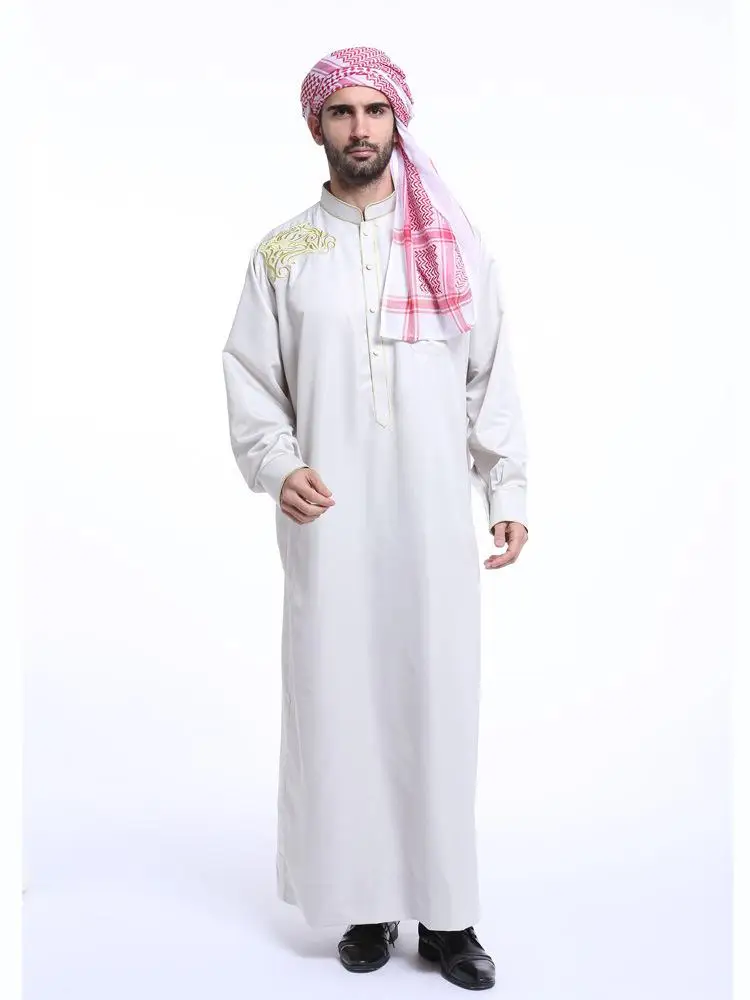 2017 Novo thobe islâmico Roupa Árabe para Homens Jubba Robe Masculino ...