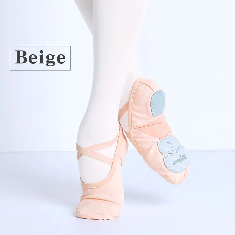 Professional Ballet Shoes Soft Three Split Sole Women Girls Ballerina ...