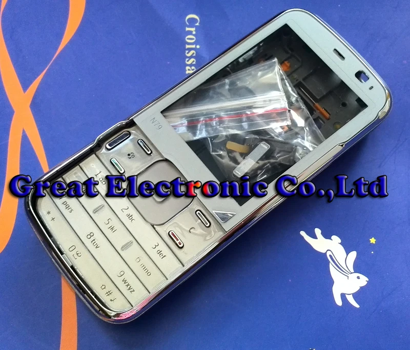 Grey-cellphone-faceplate-housing-for-nokia-n79-mobile-phone-replacement ...