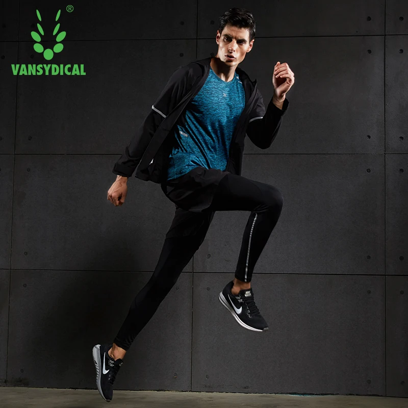 Vansydical Mens Running Suits Winter Trainning Tracksuit Warm 4pcs ...