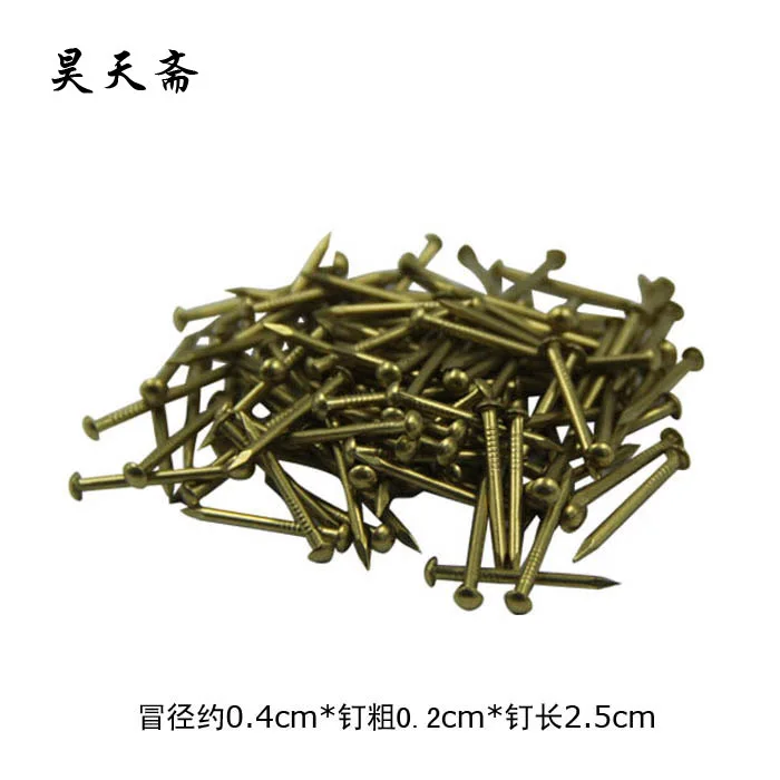 Haotian accesorios chinos antiguos para uñas, clavos de cobre de 2,5 cm ...