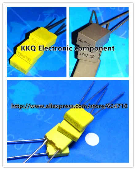 200PCS 103J100 10NF 0.01uF 100V 103J Polyester Film Capacitor ...