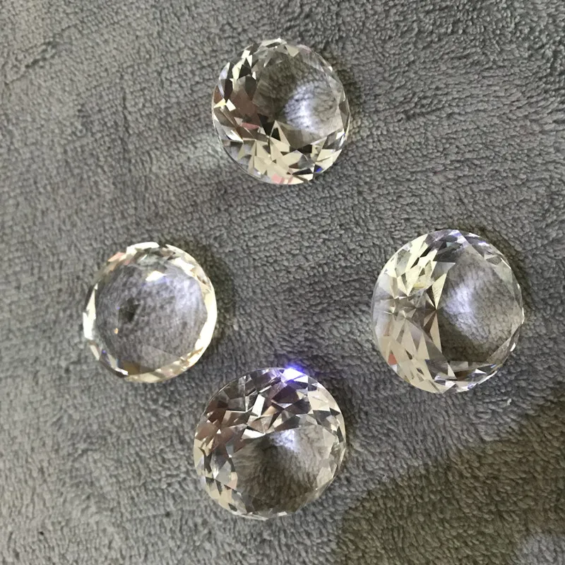 30mm 500pcs Crystal glass Diamond Home Decor ornaments FengShui ...