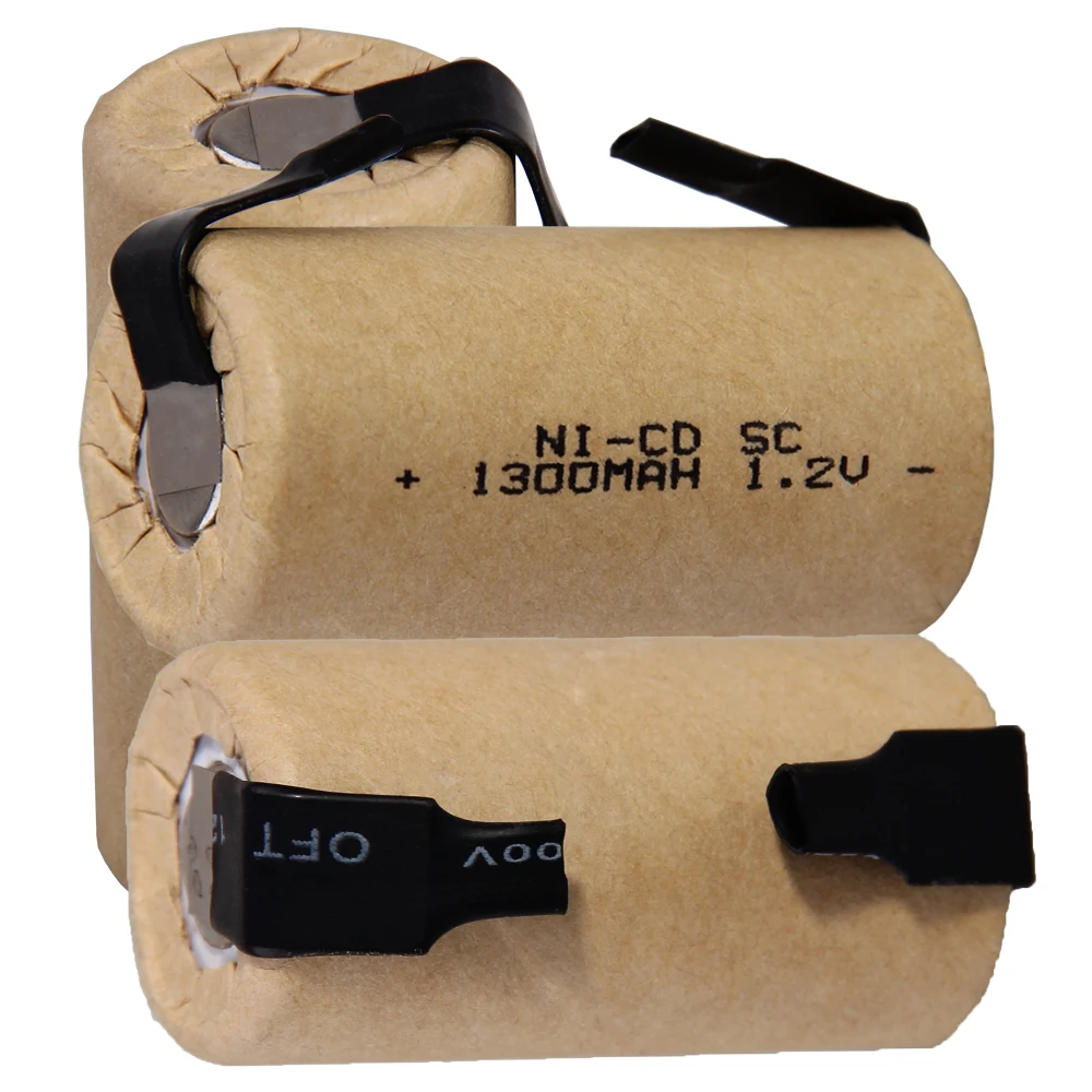 Lowest price 30 piece SC battery 1.2v batteries rechargeable 1300mAh ...