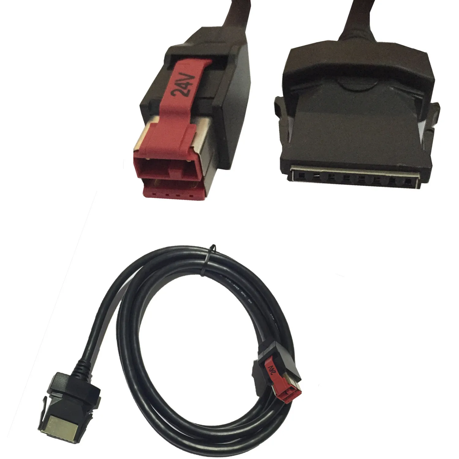 6Ft/1.8M Powered USB 24V 1X8 Retail Cable for Printers POS Systems-in ...