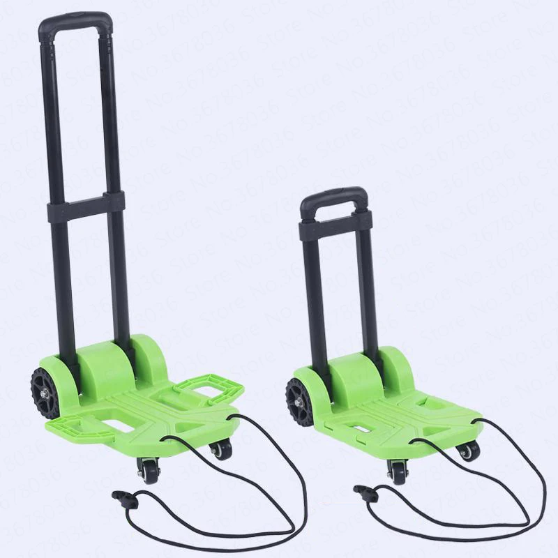 12%Folding Luggage Cart Portable Shopping Trolley Car Handling Pull ...