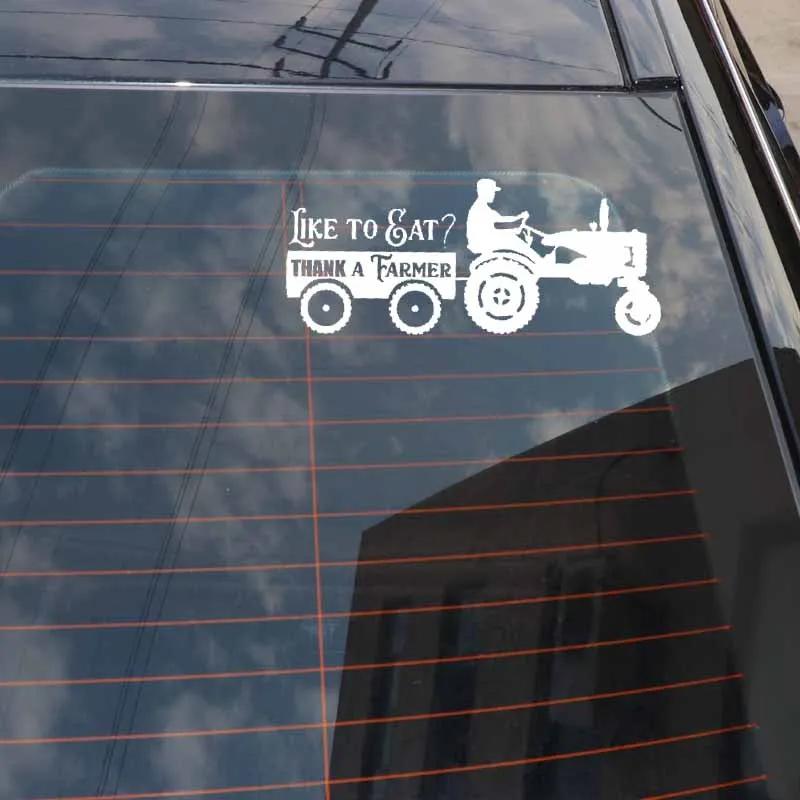 Thank A Farmer Bumper Sticker